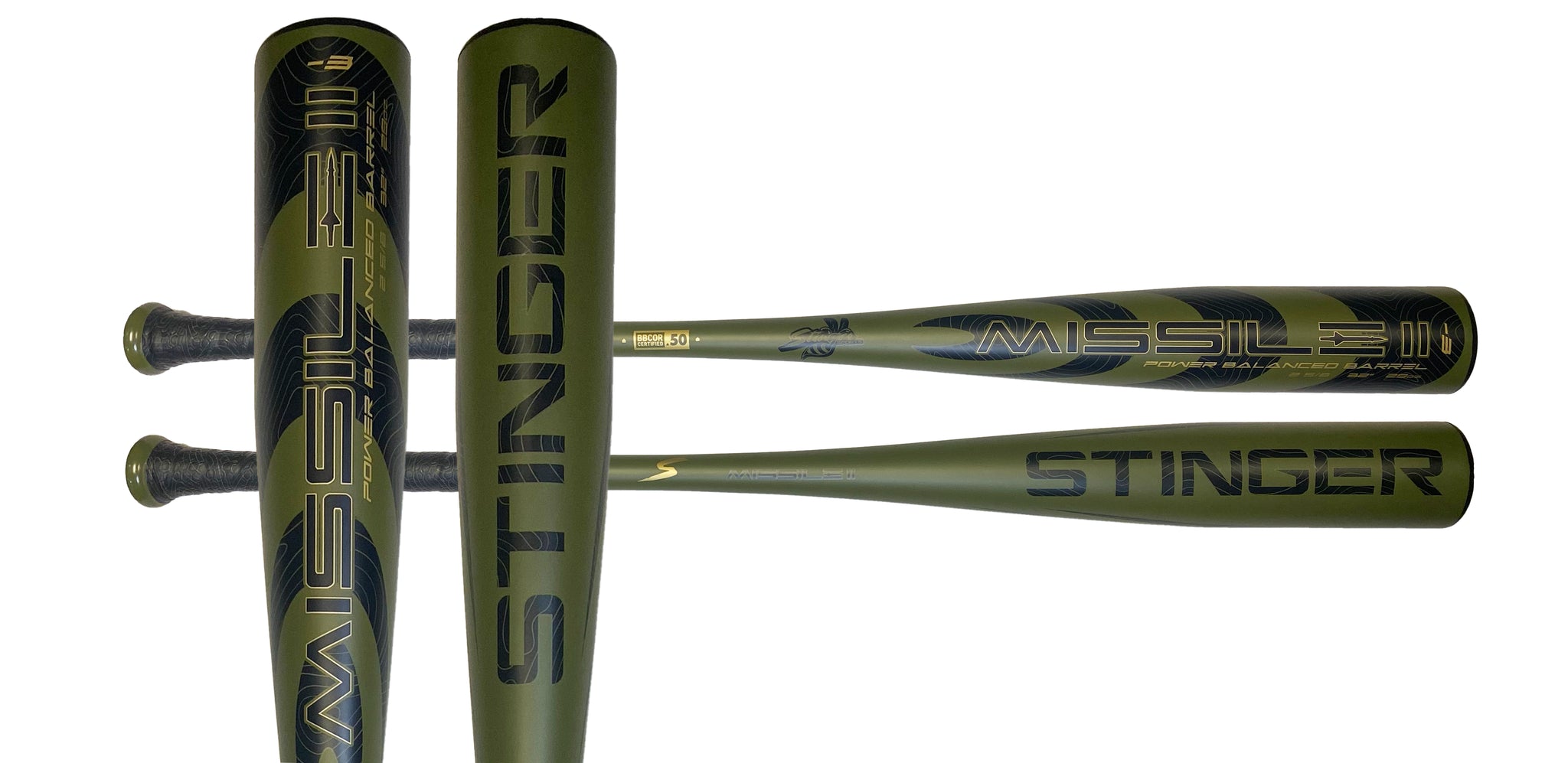 Missile 2 Aluminum BBCOR Certified -3 Baseball Bat – Stinger Sports